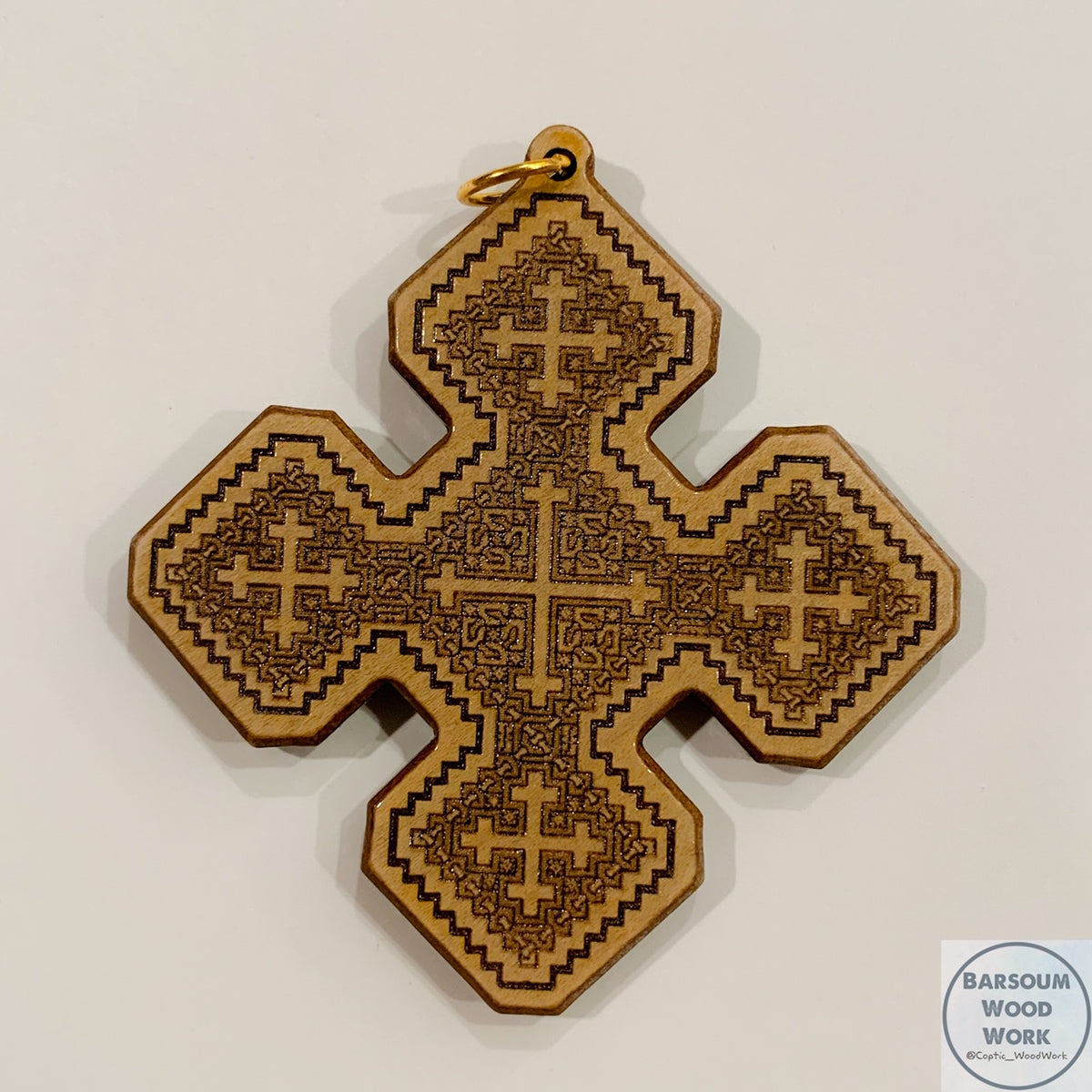 Coptic Cross (Design 5) – CopticWoodWork