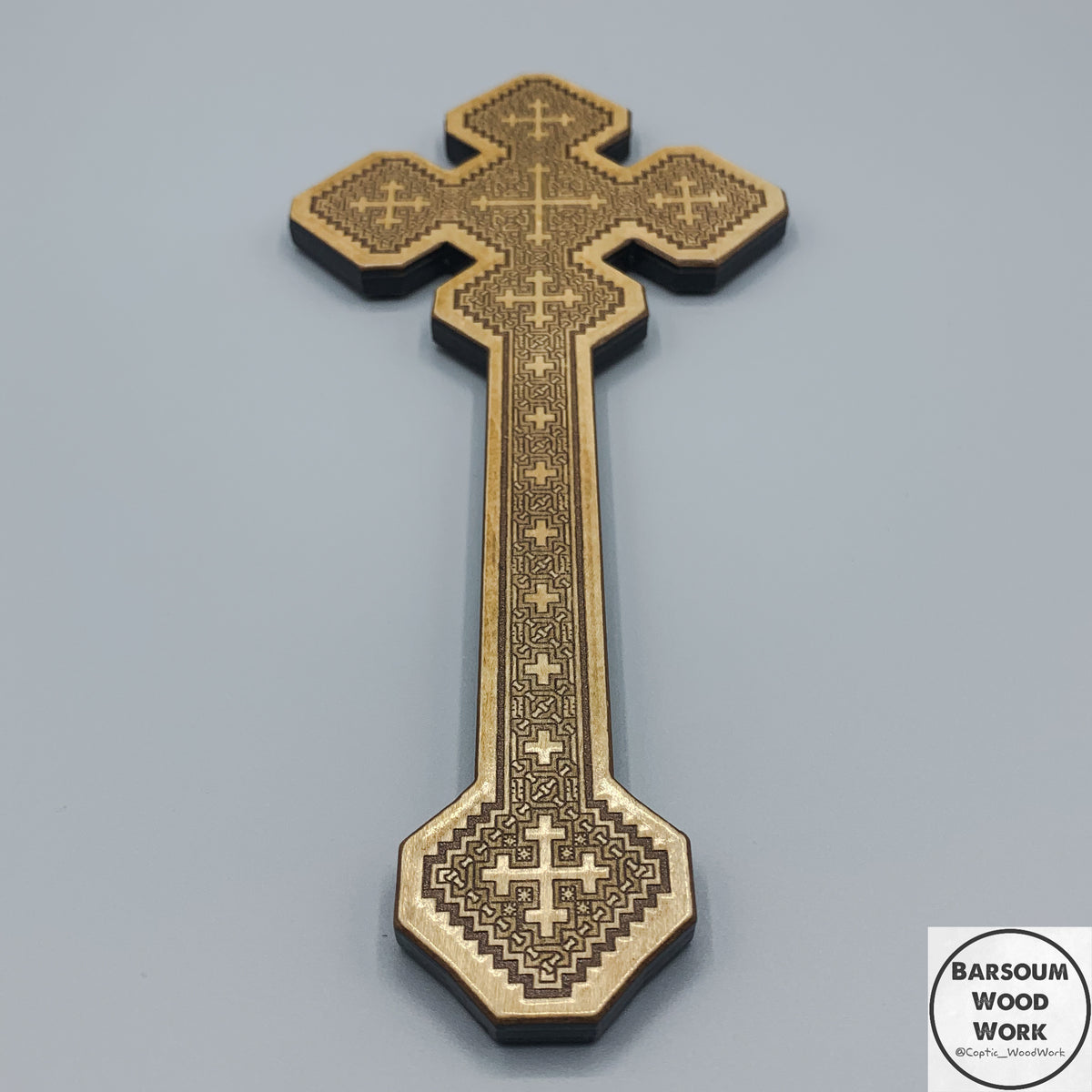 10" Coptic Hand Held Cross [Bishop size] – CopticWoodWork